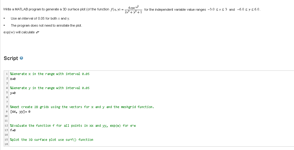 Solved 4xyey2 for the independent variable value ranges -3.0 | Chegg.com