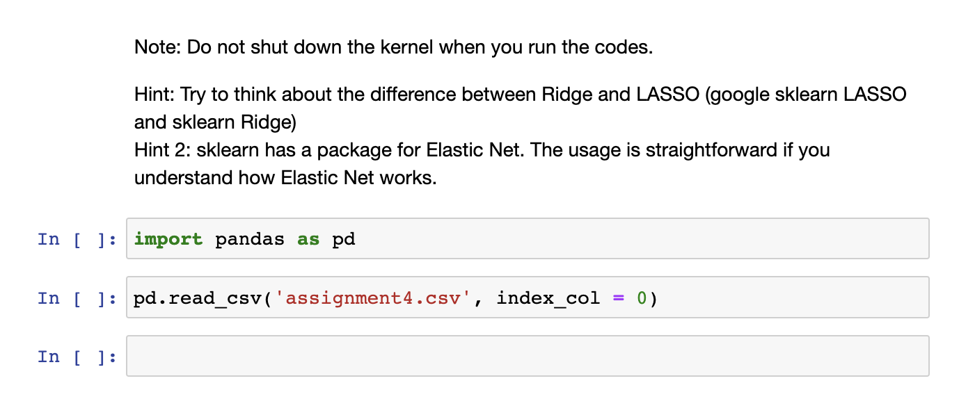 Solved assignment 4.Csv is the data for you to do analysis | Chegg.com