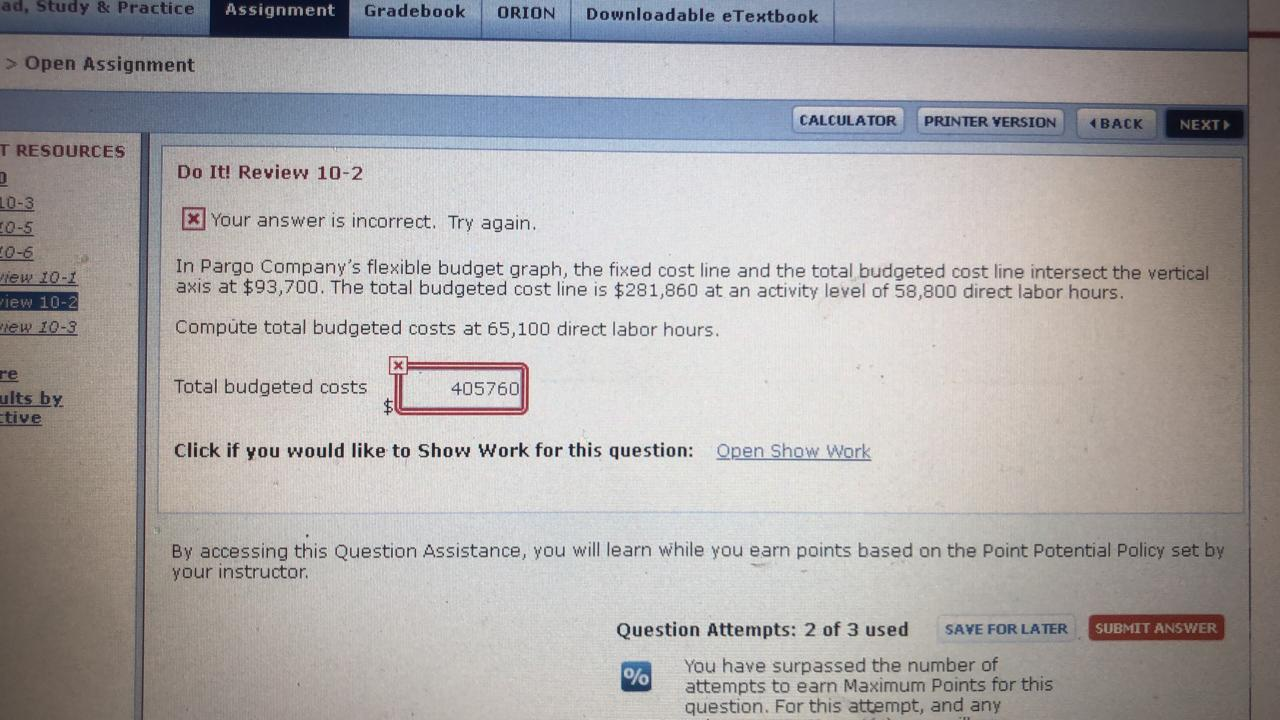 Solved ad, Study & Practice Assignment Gradebook ORION | Chegg.com