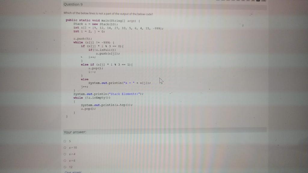 Solved Which of the below lines 35 not a part of the output | Chegg.com