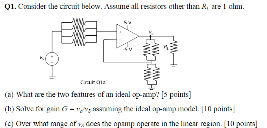 Solved Q1. ﻿Consider the circuit below. Assume all resistors | Chegg.com