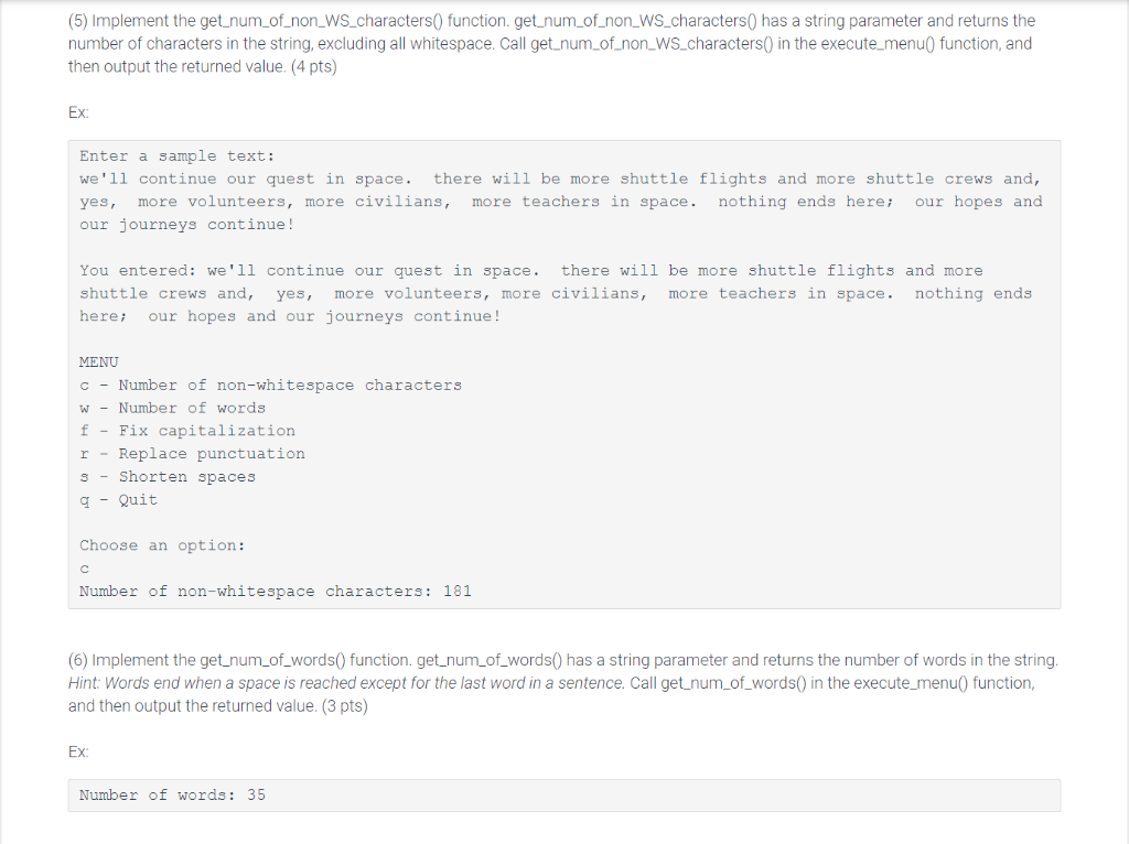 Solved 6.30 LAB*: Program: Authoring assistant (1) Prompt | Chegg.com