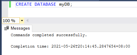 Solved 1. Previous Laboratory Session CREATE DATABASE | Chegg.com