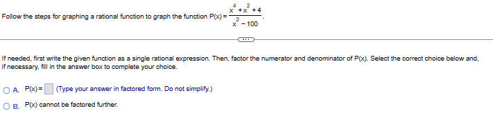 Solved Follow the steps for graphing a rational function to | Chegg.com