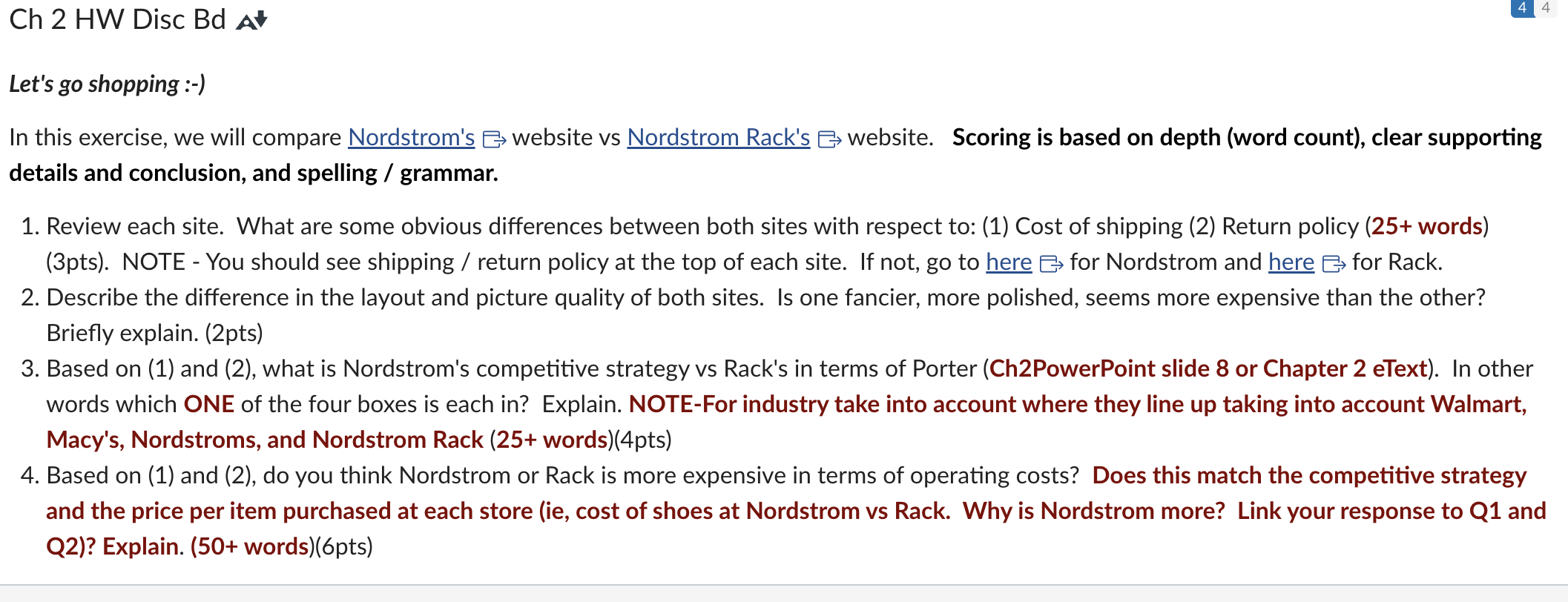 Solved Ch 2 ﻿HW Disc BdLet's go shopping 😃In this exercise, | Chegg.com