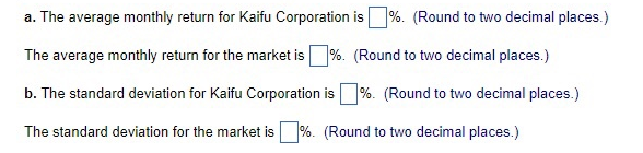 Solved (Average expected return and risk) Given the | Chegg.com