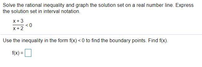 Solved Solve the rational inequality and graph the solution | Chegg.com
