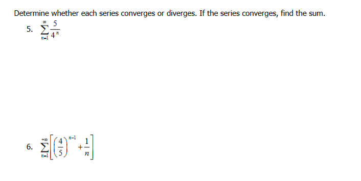 Solved Determine whether each series converges or diverges. | Chegg.com