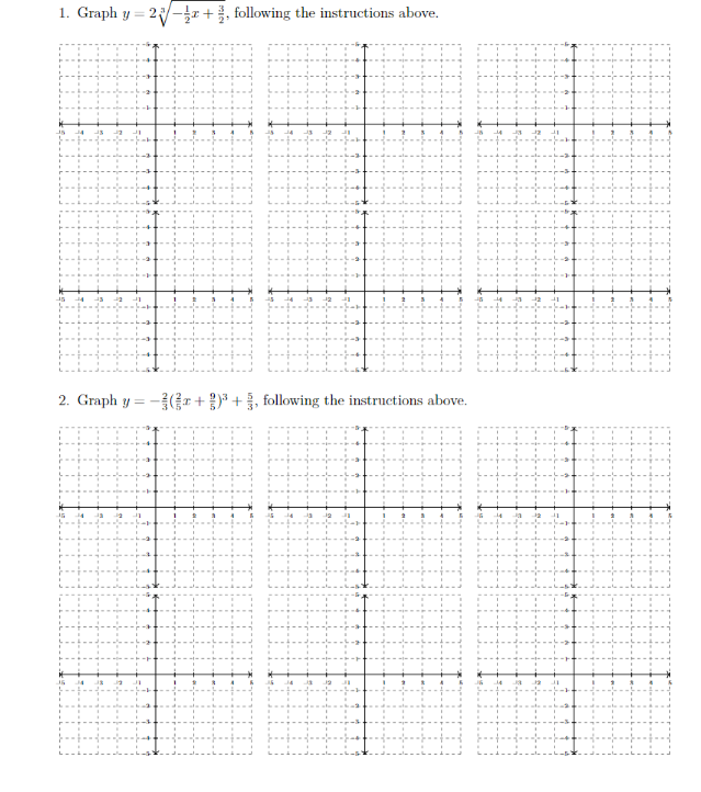 Instructions: For Problems 1-4, on the first set of | Chegg.com