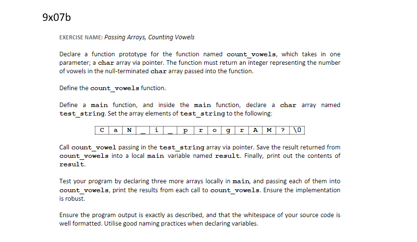 Solved EXERCISE NAME: Count Odds in Array Type the following | Chegg.com