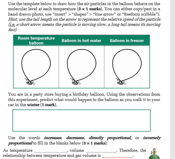 Solved Part 3: Balloon Bonanza This demonstration shows the | Chegg.com