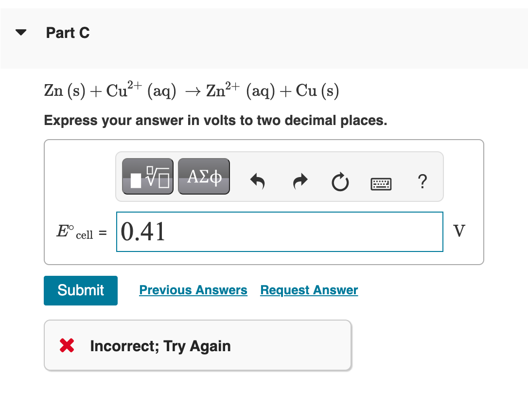 Solved Calculate the standard cell potential for each of the | Chegg.com