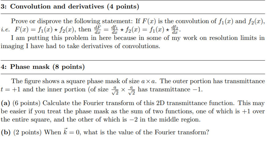 Solved 3: Convolution and derivatives (4 points) Prove or | Chegg.com