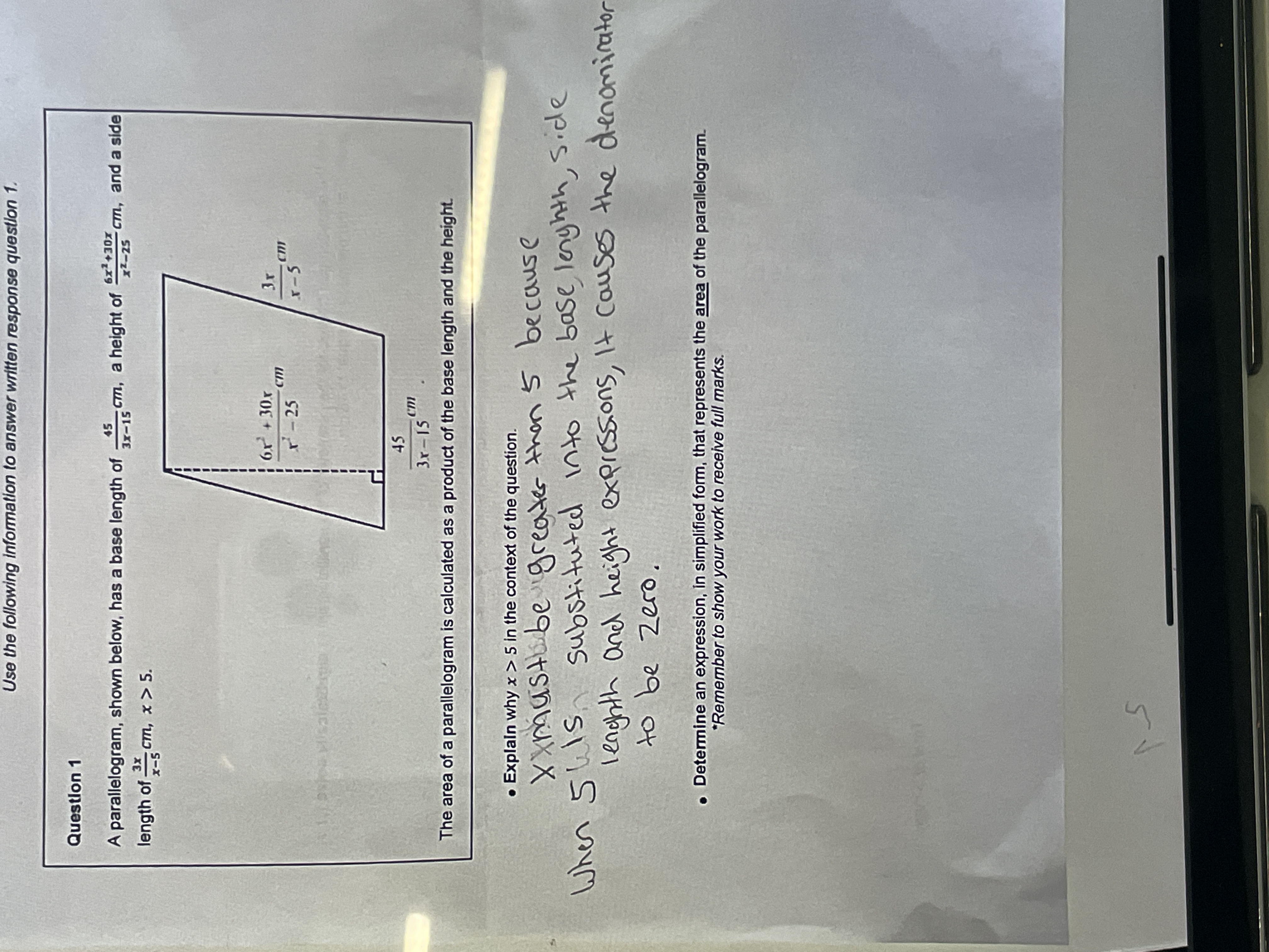 Solved Question 1 ﻿Determine an expression, in simplified | Chegg.com