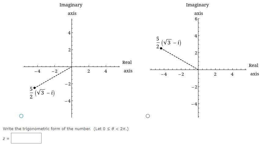 Solved Represent the complex number graphically. $(V3 - 1) | Chegg.com
