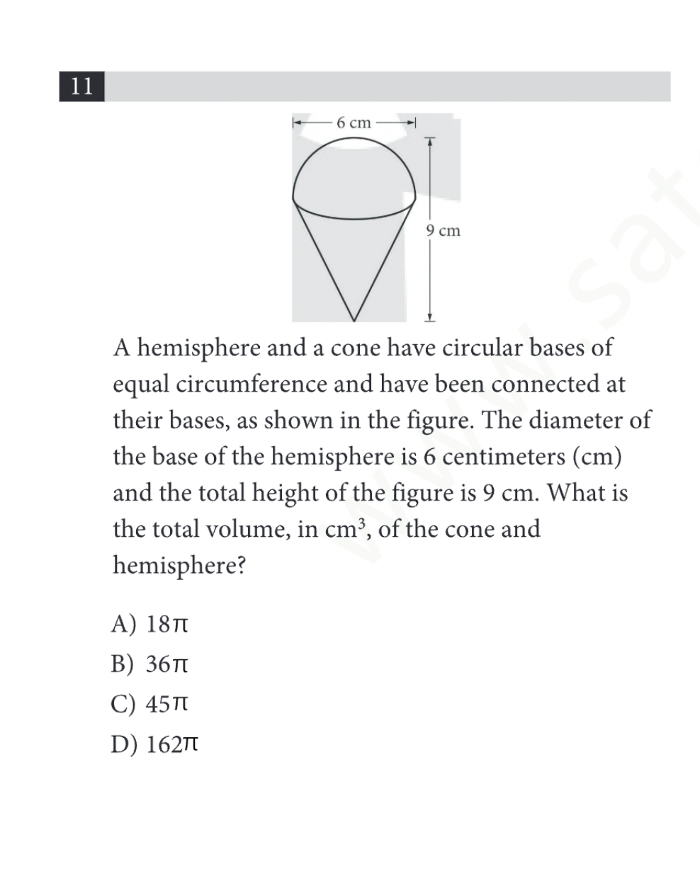 Solved A hemisphere and a cone have circular bases of equal | Chegg.com