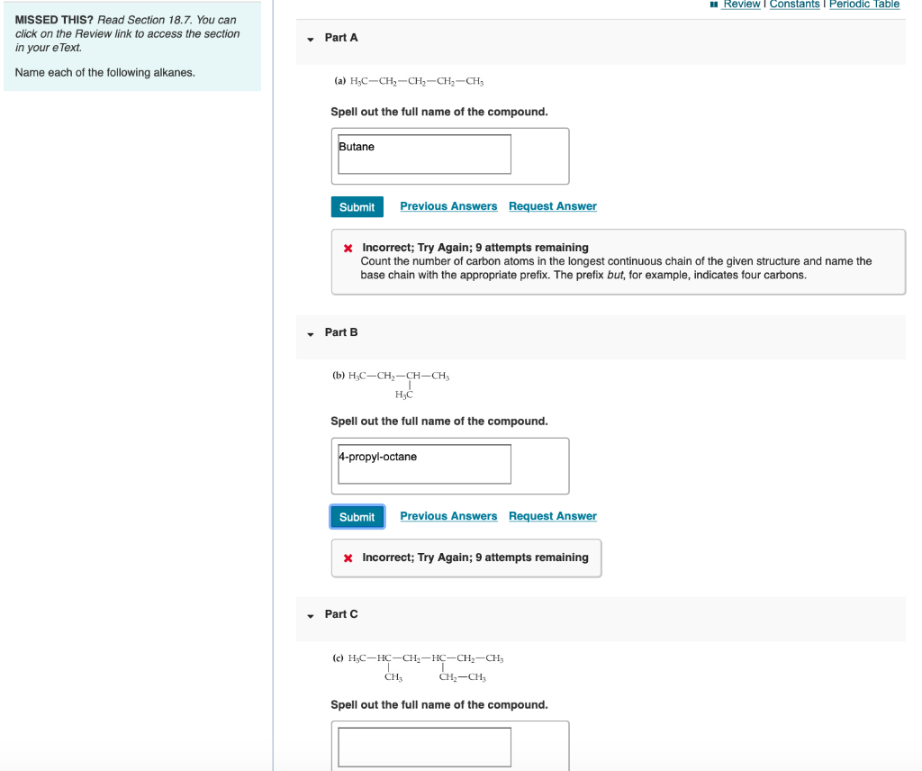 Solved Review | Constants 1 Periodic Table MISSED THIS? Read | Chegg.com