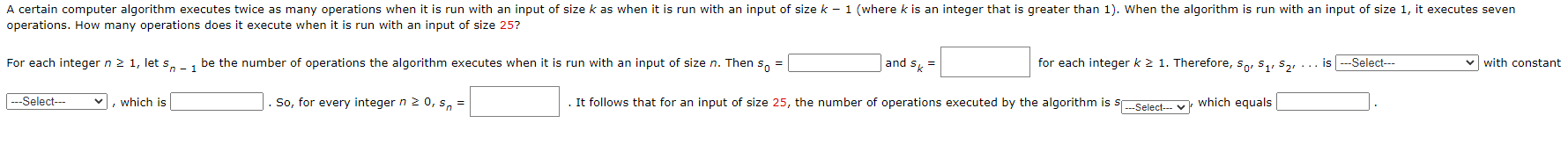 Solved A Certain Computer Algorithm Executes Twice As Many