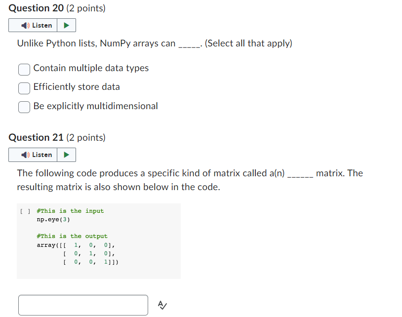 Solved 1. If unspecified, the default value for a slice's | Chegg.com