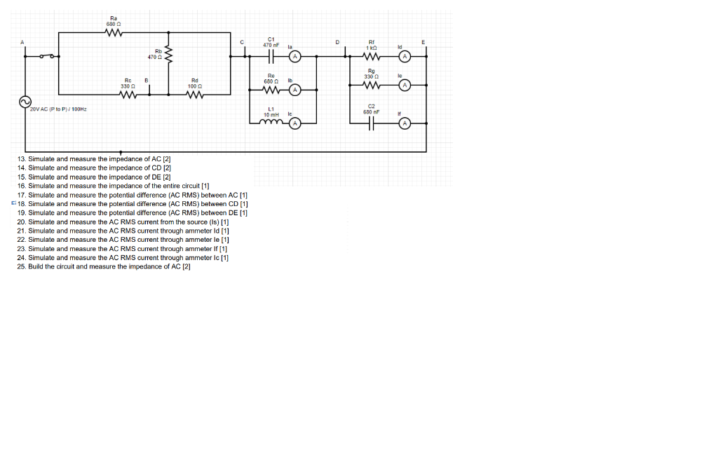 Solved USING MULTISIM SIMULATE AND MEASURE ADD A PICTURES OF | Chegg.com