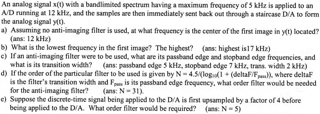 Solved Sampling, Nyquist Theorem, AliasingAn analog signal | Chegg.com