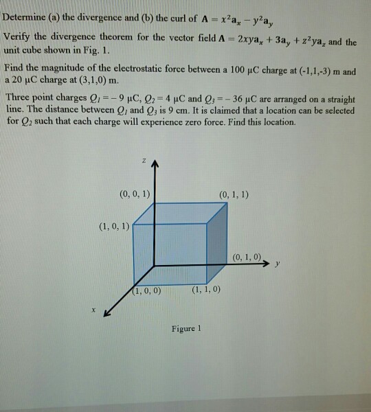 Solved Determine (a) the divergence and (b) the curl of | Chegg.com