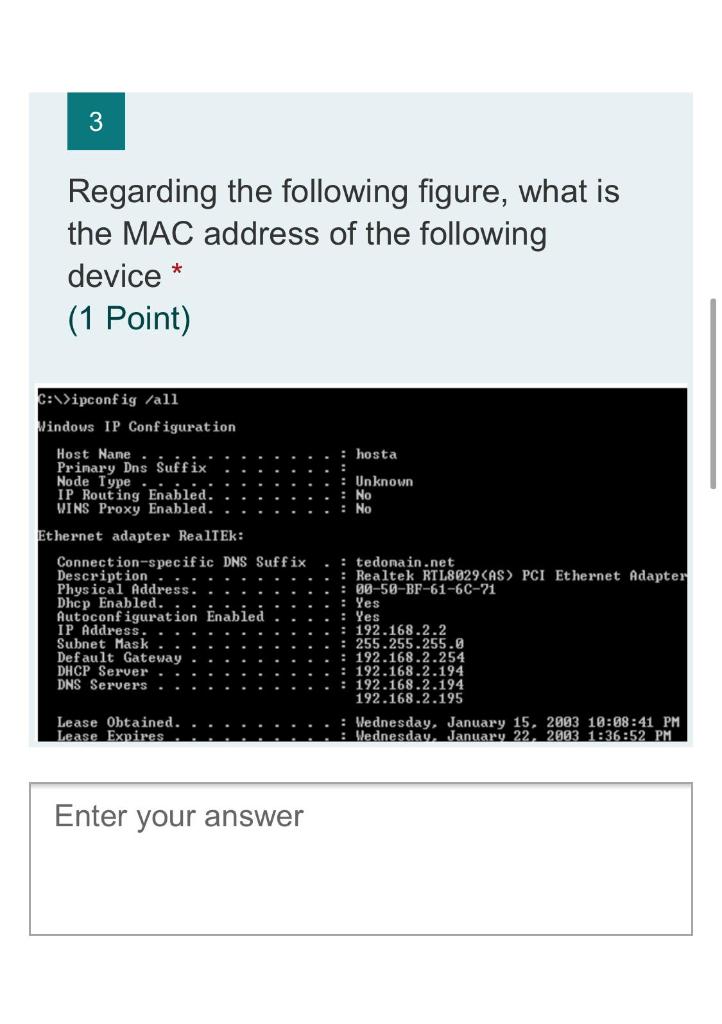 Solved * Required 1 Using the command line, show the result | Chegg.com