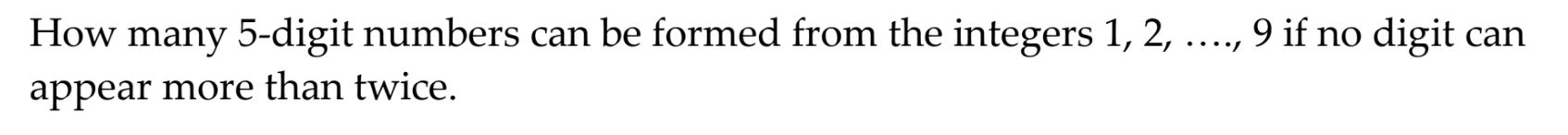 Solved How many 5-digit numbers can be formed from the | Chegg.com