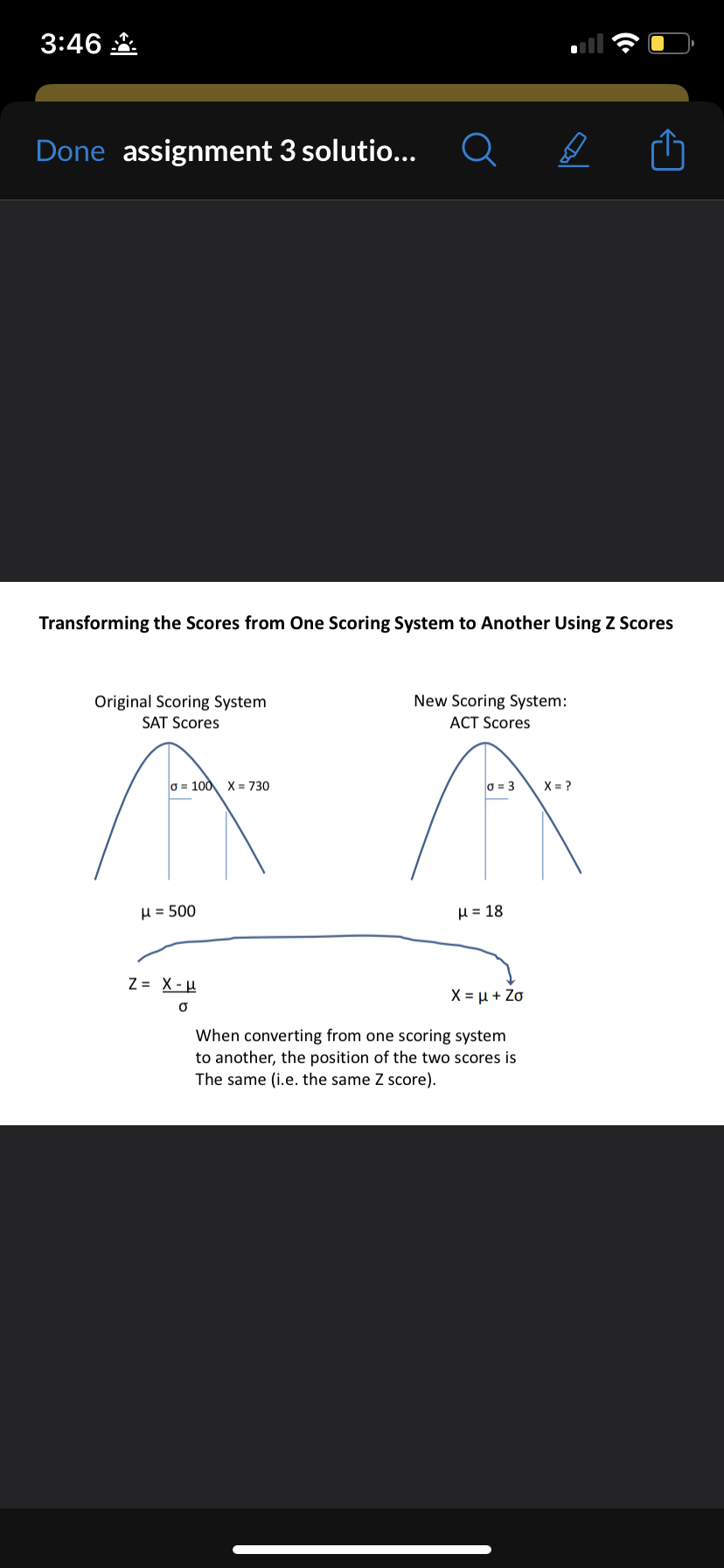Solved Transforming the Scores from One Scoring System to | Chegg.com