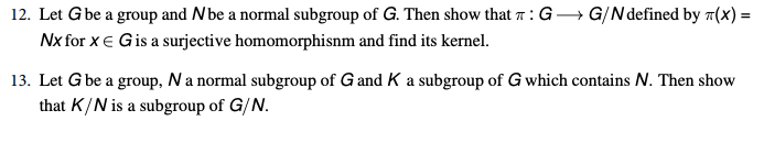 Solved code class="asciimath">Let G be a group and N be a | Chegg.com