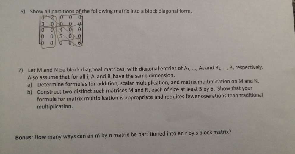 Use the following definitions for problems 6 and 7: A | Chegg.com