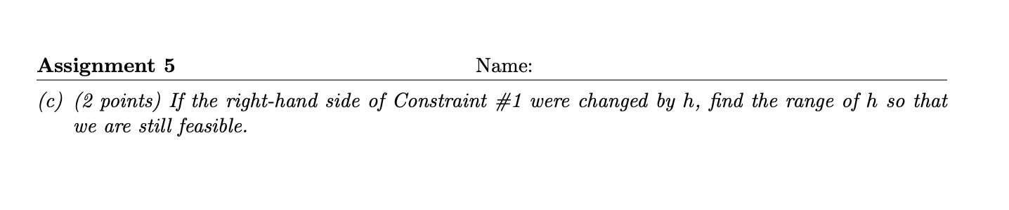 Solved Assignment 5 Name: Question 2 (20 points) A Linear | Chegg.com