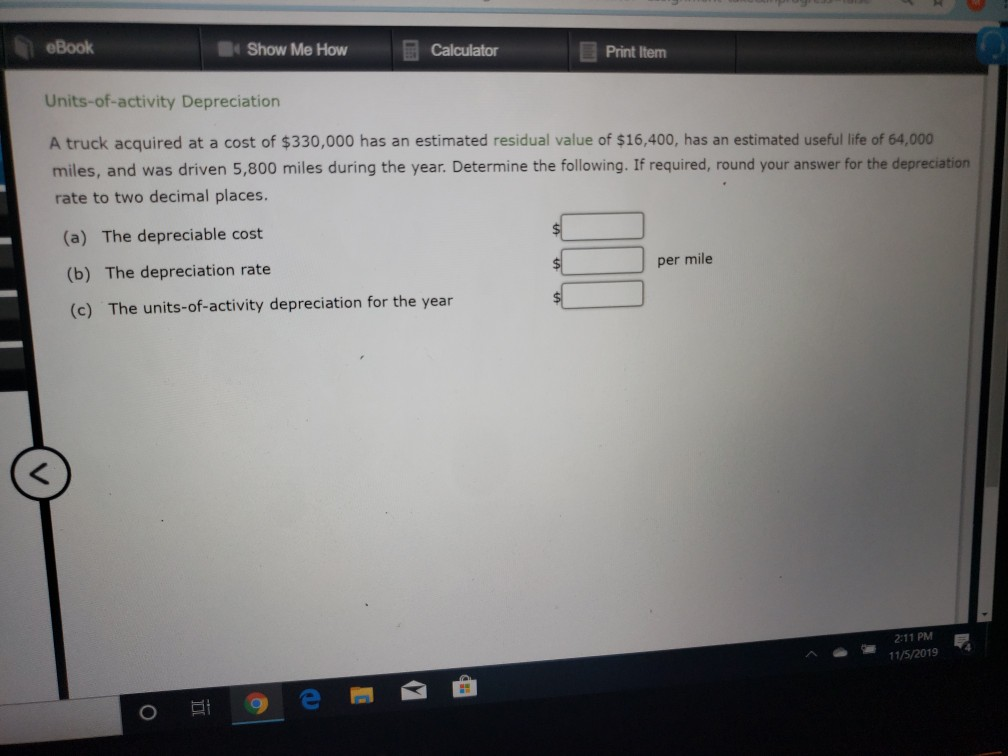 Solved eBook Show Me How Calculator Print Item | Chegg.com