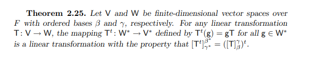 Theorem 2.25. Let V and W be finite-dimensional | Chegg.com