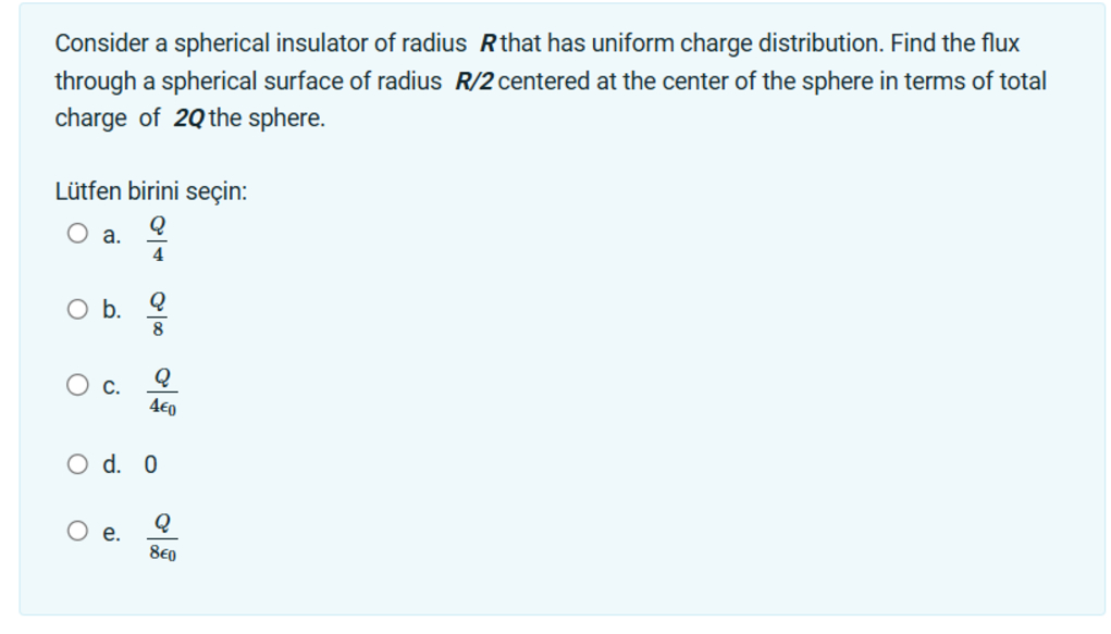 Solved Consider a spherical insulator of radius R that has | Chegg.com
