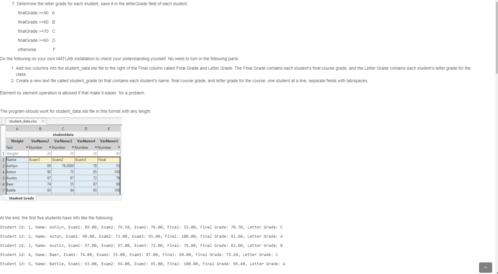 ENGR 1731 Computing for Engineers Spring 2023 > | Chegg.com