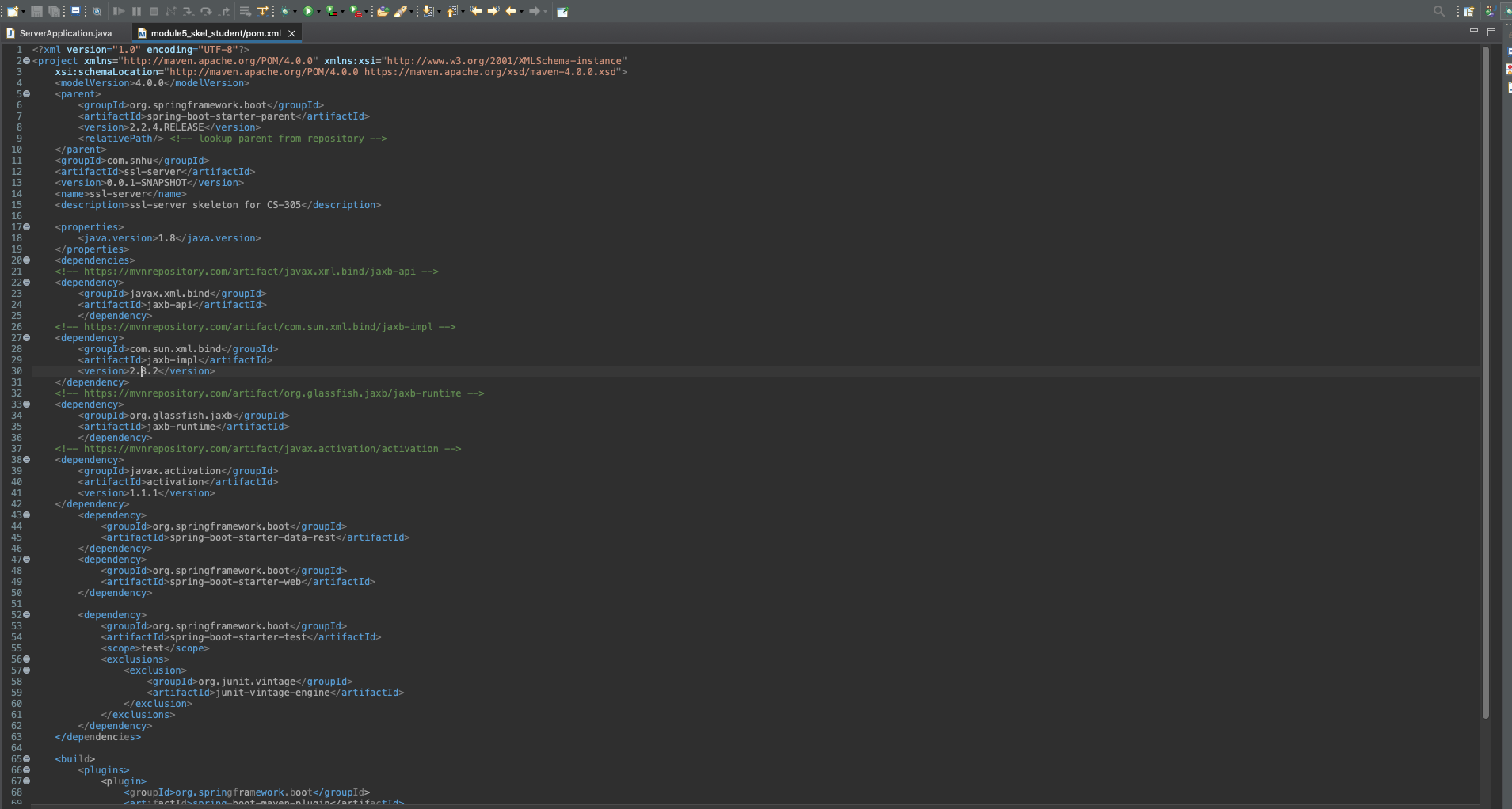 I got my code to build successfully when I ran it as | Chegg.com
