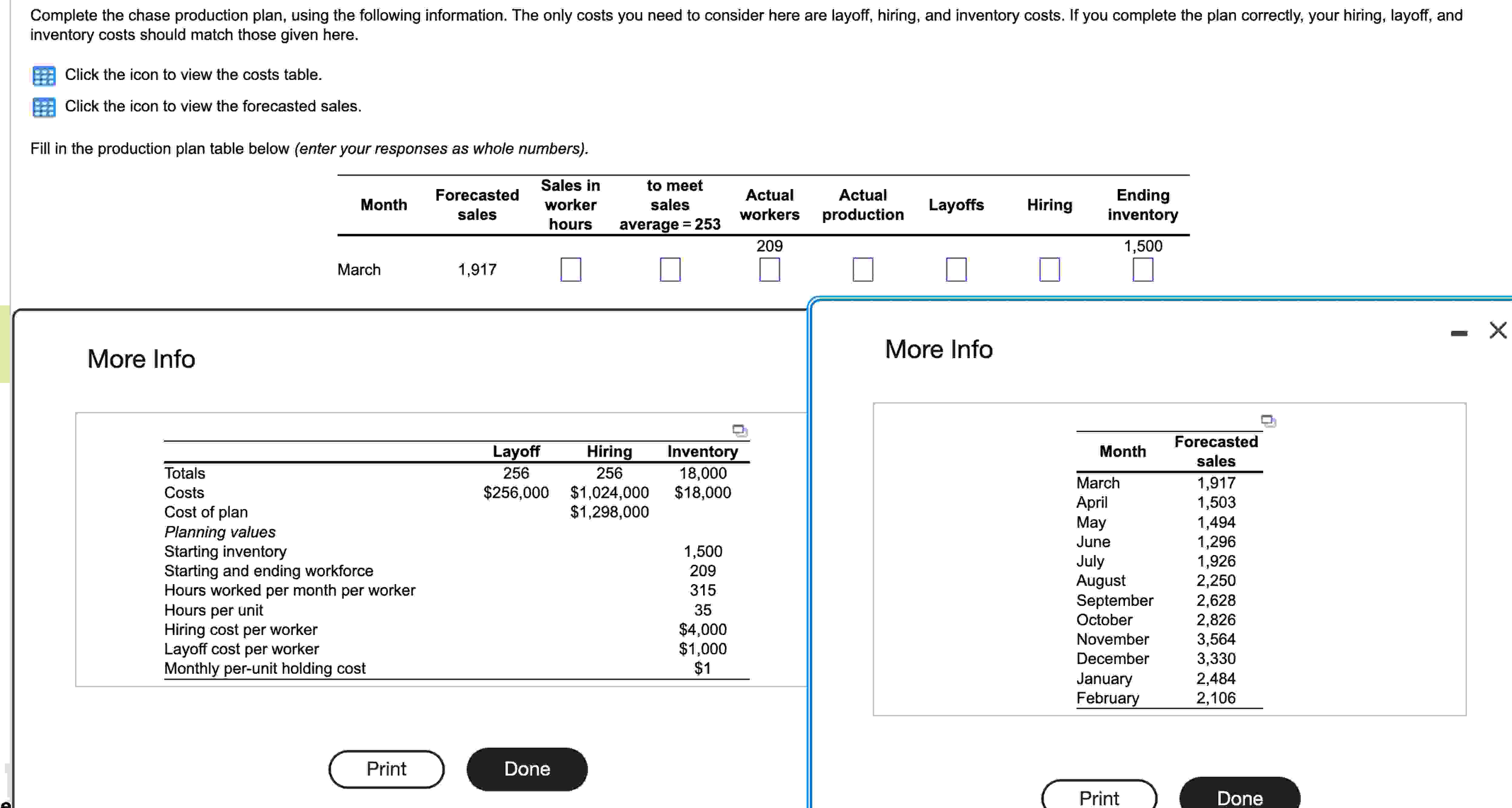 Solved Please help! I need all months!! | Chegg.com