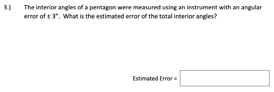 Solved The interior angles of a pentagon were measured using | Chegg.com