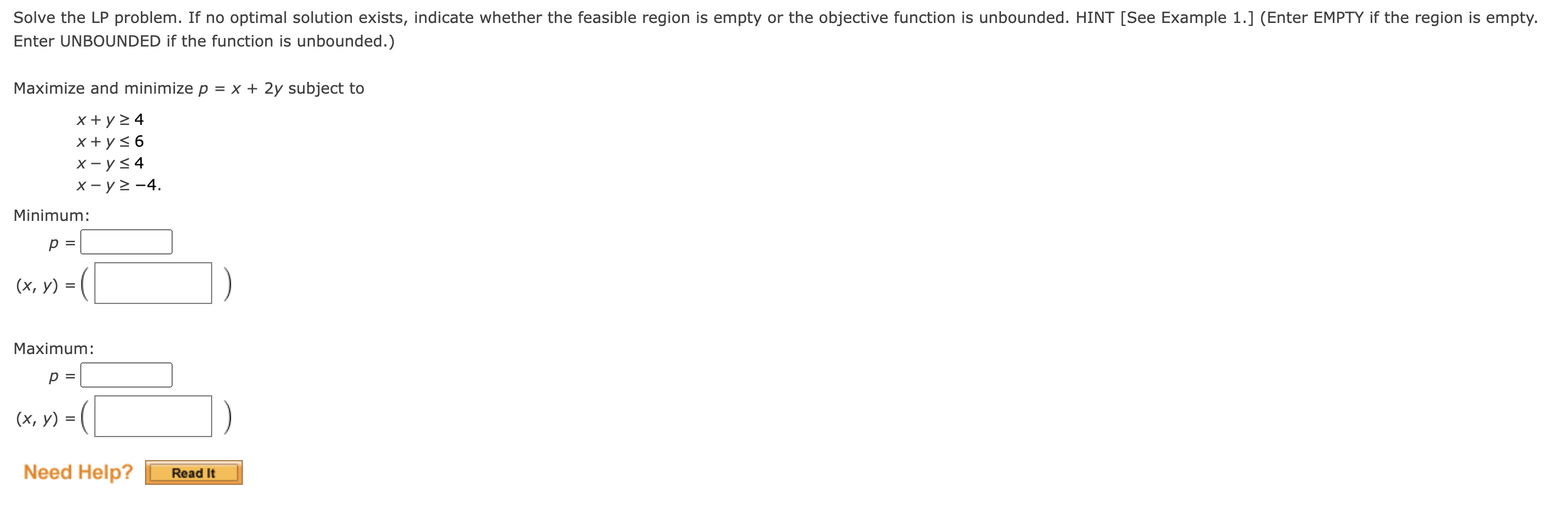 Solved Enter UNBOUNDED if the function is unbounded.) | Chegg.com