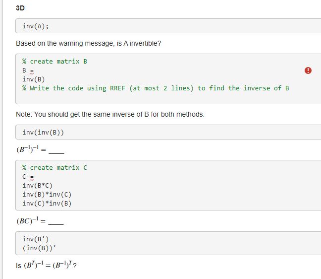 Solved Hi I Am Doing A Computational Linear Algebra