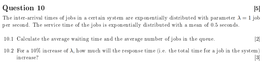 Solved STOCHASTIC PROCESS STATISTICS Question 10The | Chegg.com