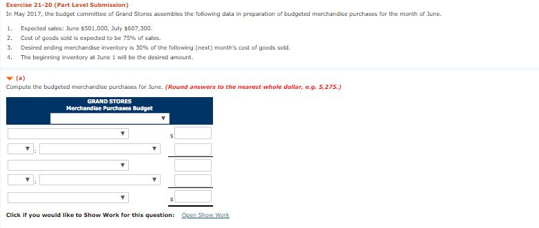 Solved Exercise 21-20 (Part Level Submission) In May 2017, | Chegg.com