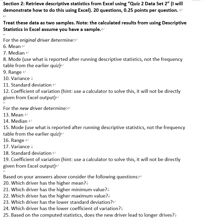 Solved Section 1: 5 questions, 1 point each The first four | Chegg.com