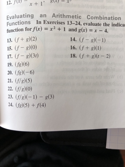 Solved 12x+1' 8 Eval luating an Arithmetic Combination | Chegg.com