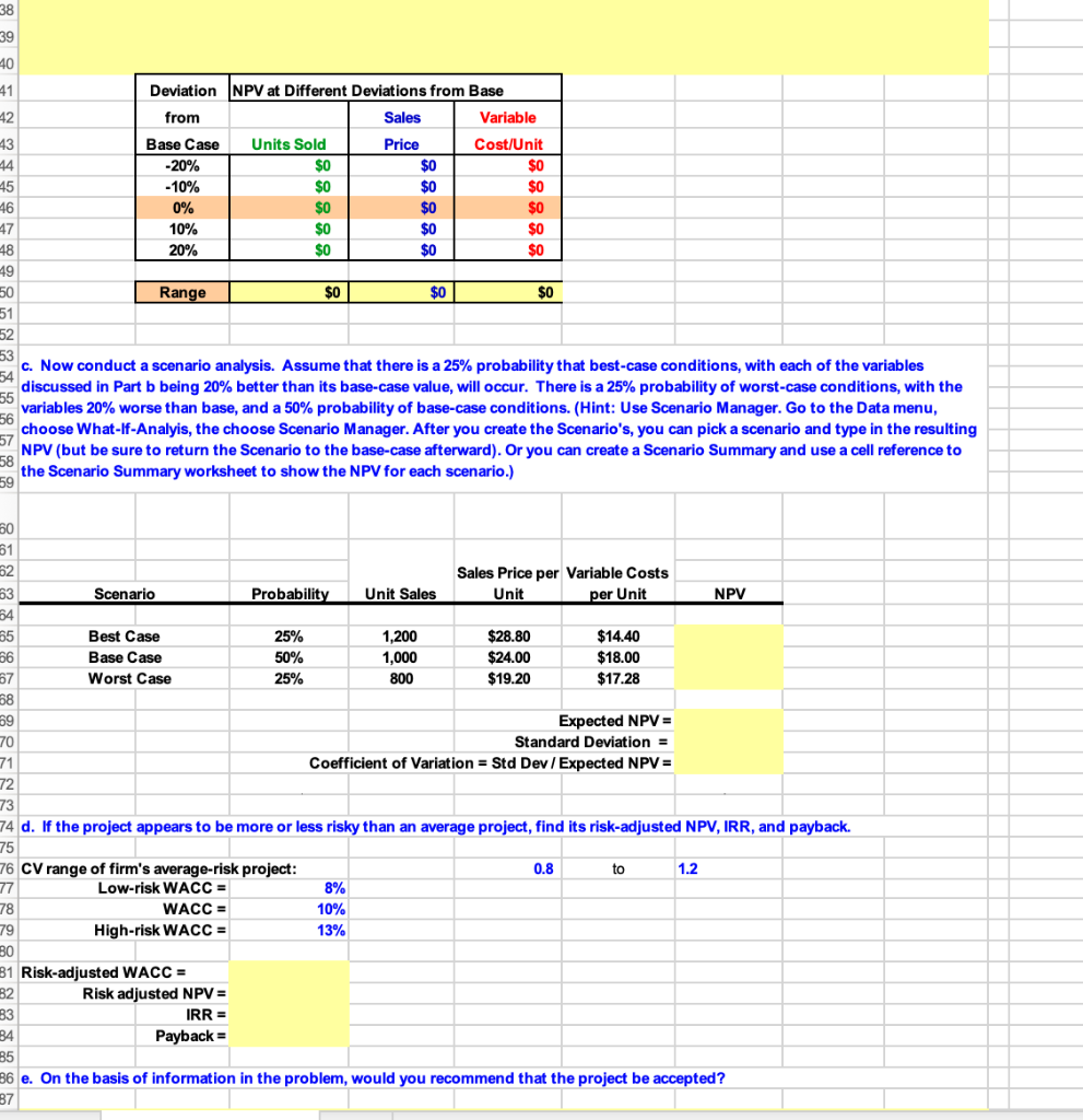 Solved 11/26/18 Cash Flow Estimation and Risk Analysis | Chegg.com