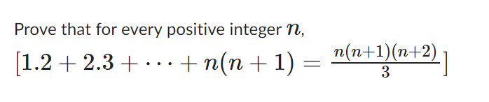 Solved Prove that for every positive integer n, | Chegg.com
