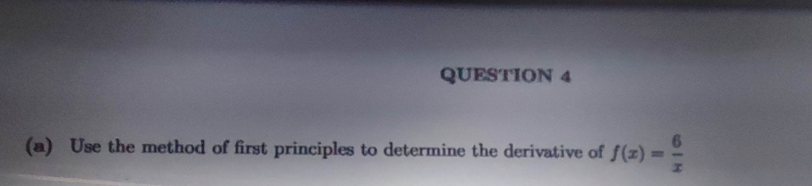 Solved (a) Use the method of first principles to determine | Chegg.com