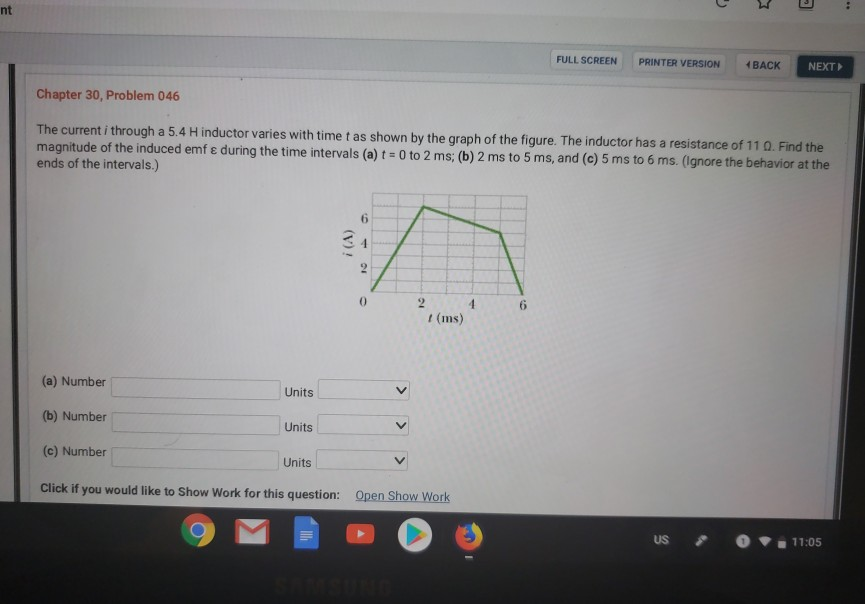 Solved nt FULL SCREEN PRINTER VERSION BACK NEXT Chapter 30, | Chegg.com