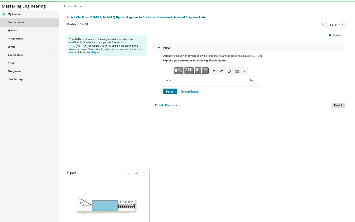 Solved Mastering Engineering Course Home My Courses | Chegg.com